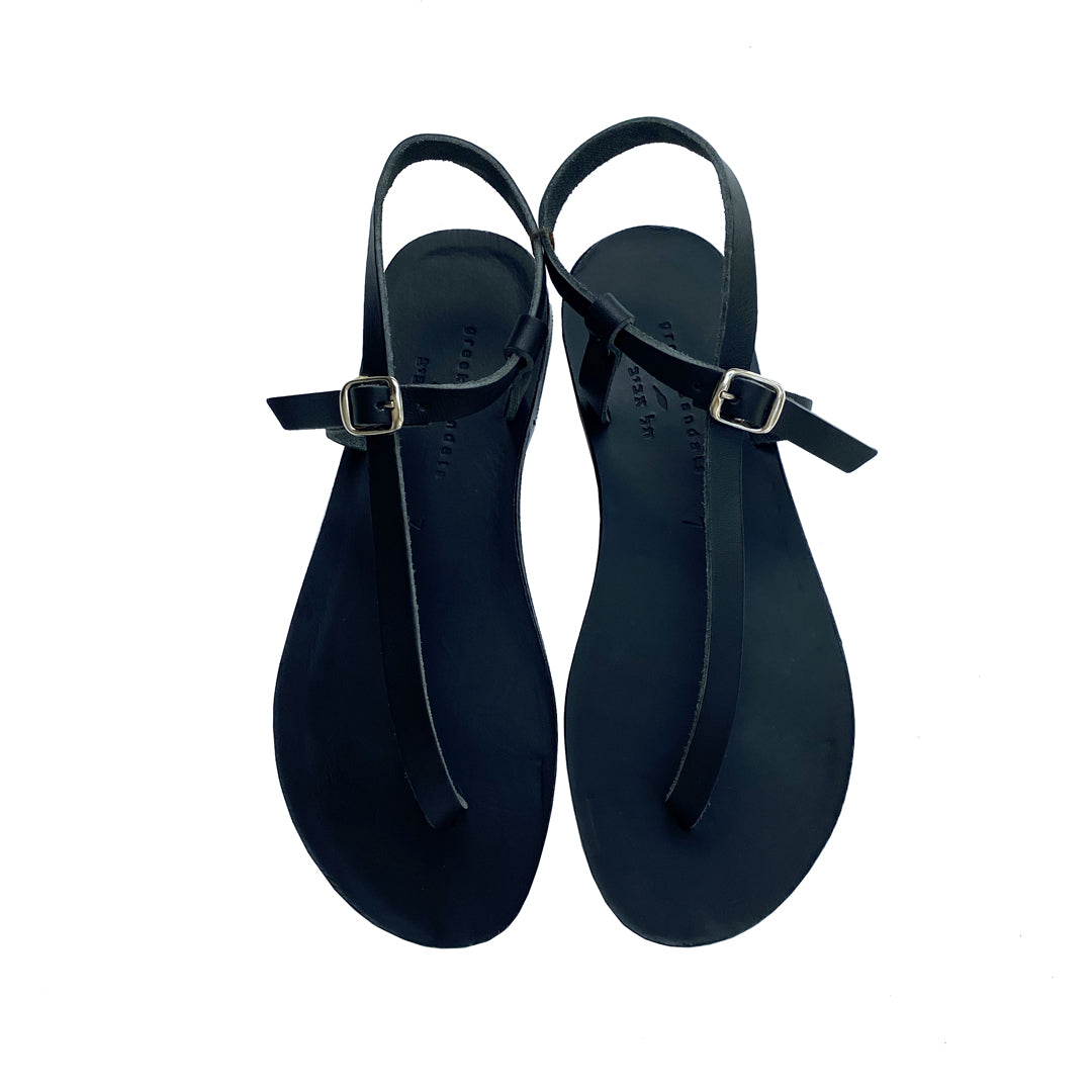 AHINOAM SANDALS DARK BROWN – Greek Sandals Official